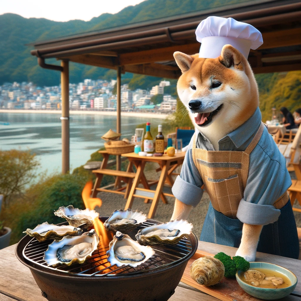 Shiba Inu Jiro’s Gourmet Adventure: $10 Oyster BBQ in Hiroshima | The ...