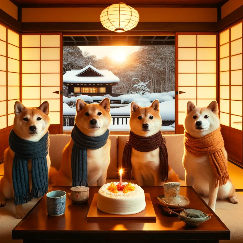 Paws and Reflect: The Shibas’ Slice of Luxury | The Rich Shiba Inu