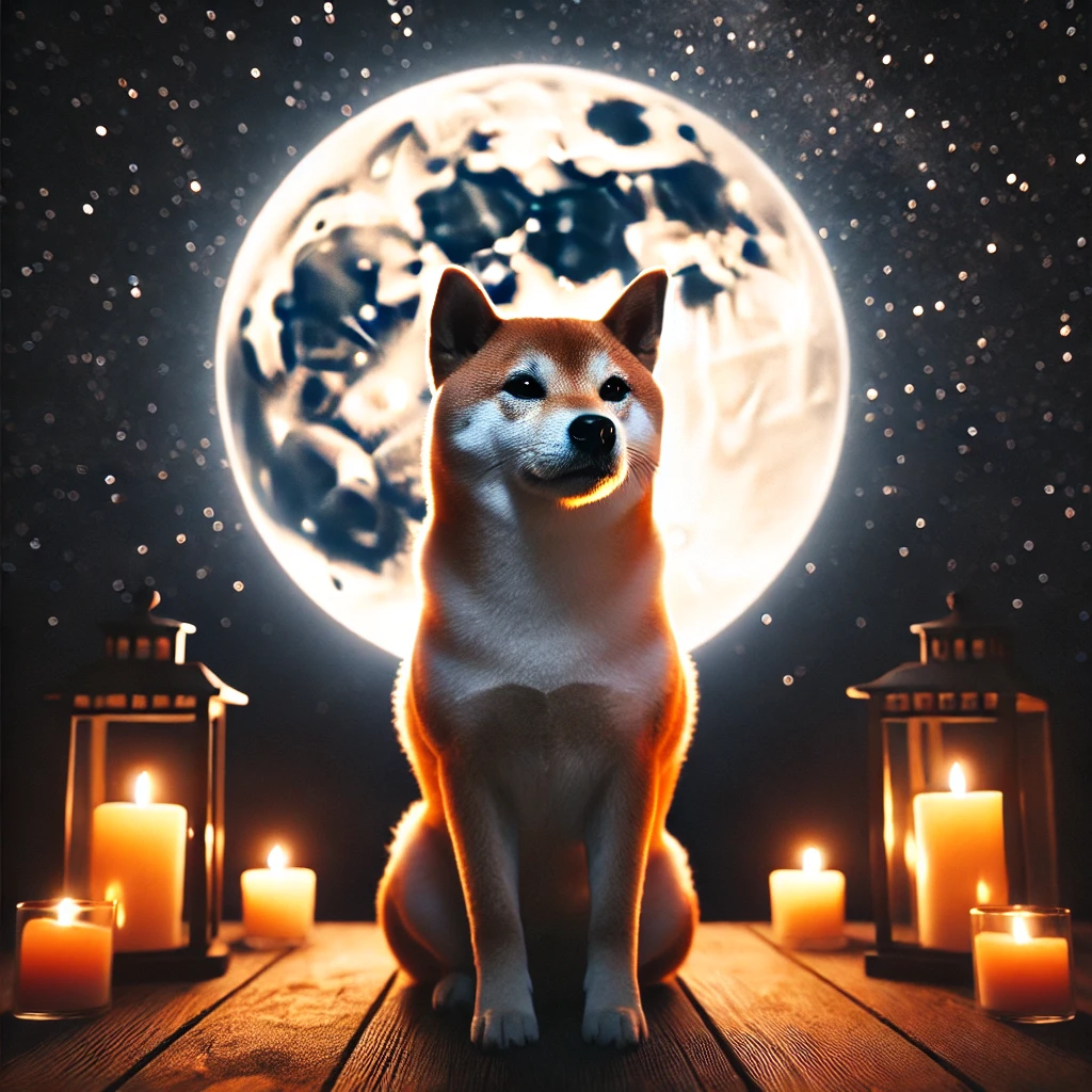 Full Moon by Shiba | The Rich Shiba Inu