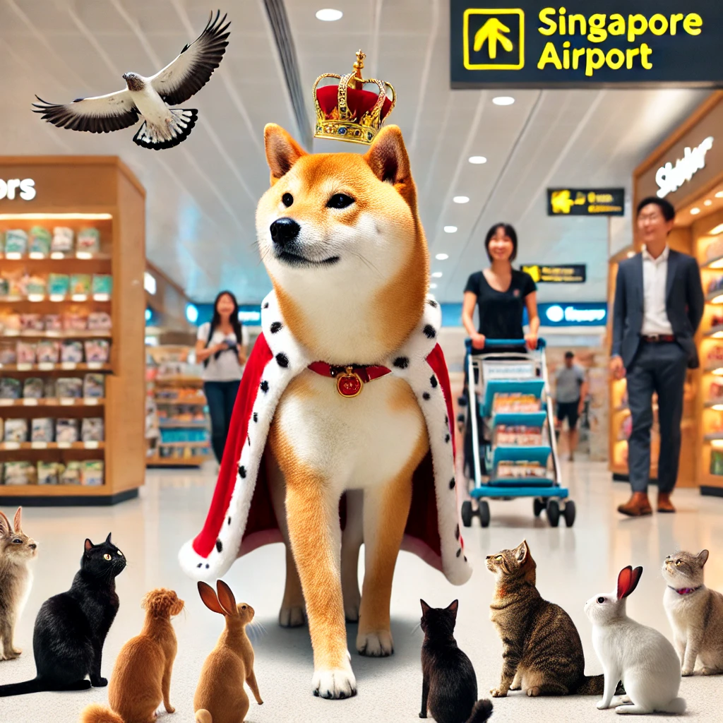 Singapore Airport by Shiba | The Rich Shiba Inu