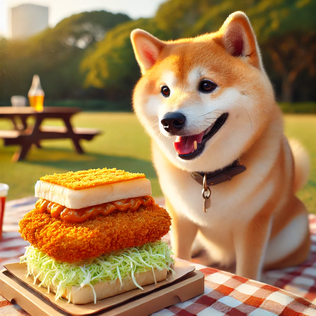 The Ode to a Katsu Sandwich by Shiba | The Rich Shiba Inu
