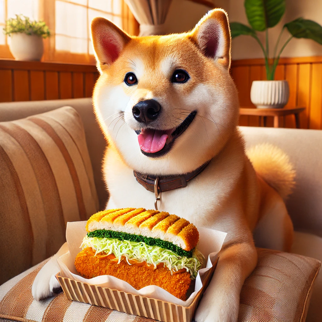 The Ode to a Katsu Sandwich by Shiba | The Rich Shiba Inu