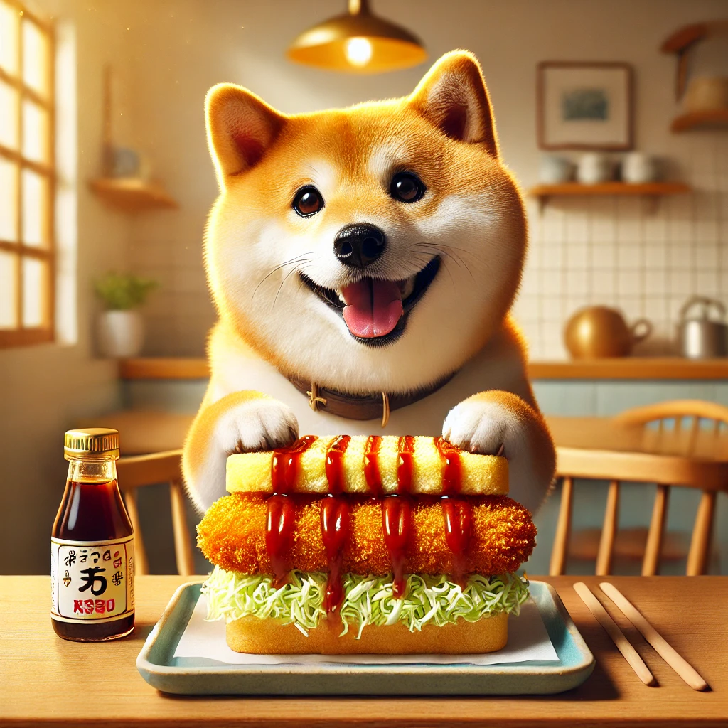 The Ode to a Katsu Sandwich by Shiba | The Rich Shiba Inu