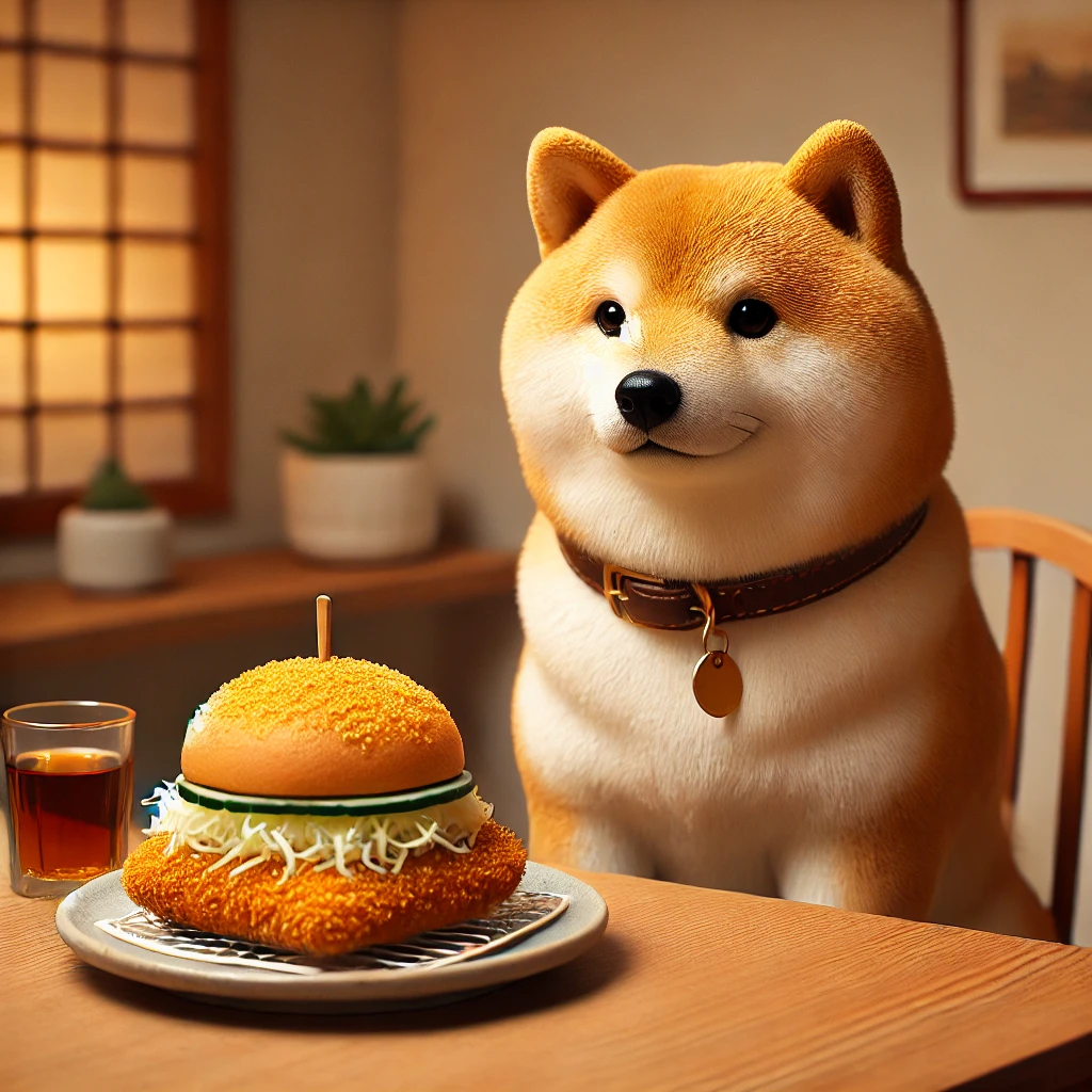 The Ode to a Katsu Sandwich by Shiba | The Rich Shiba Inu