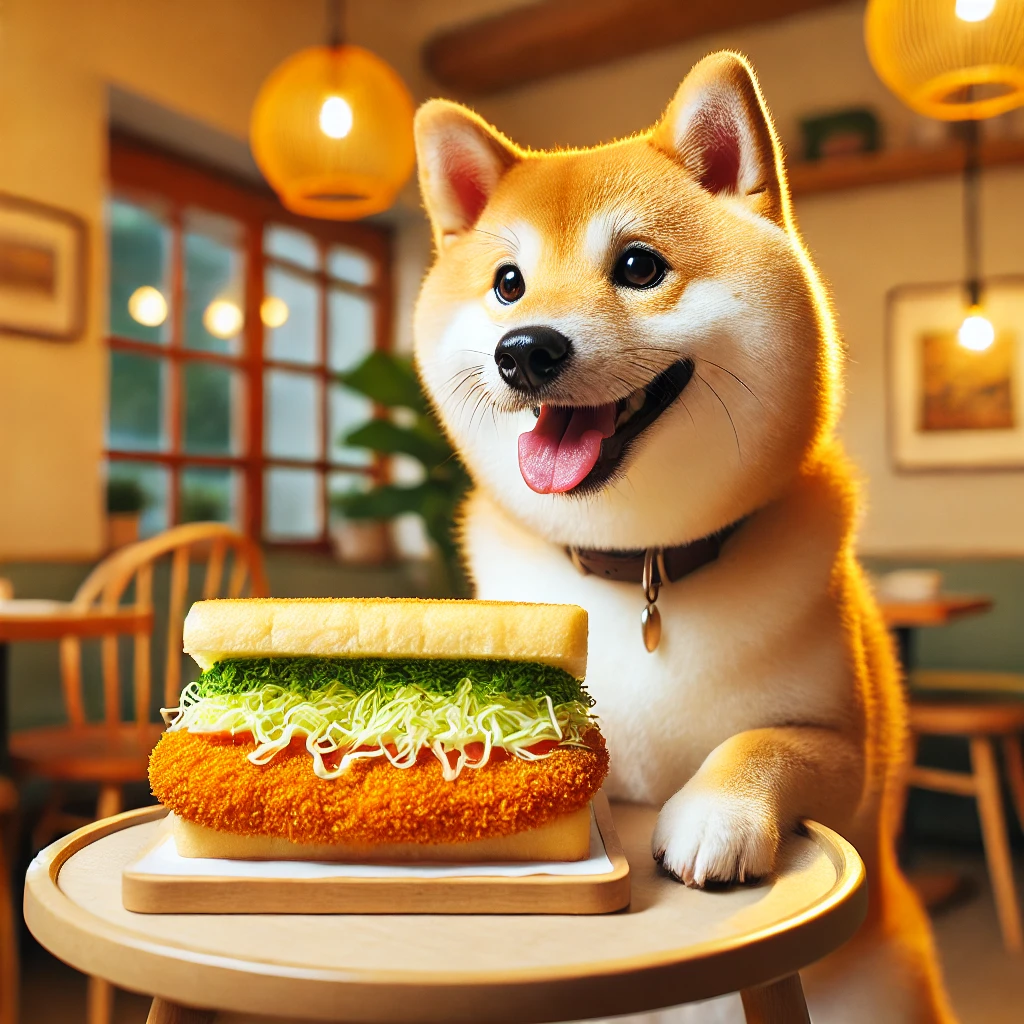 The Ode to a Katsu Sandwich by Shiba | The Rich Shiba Inu