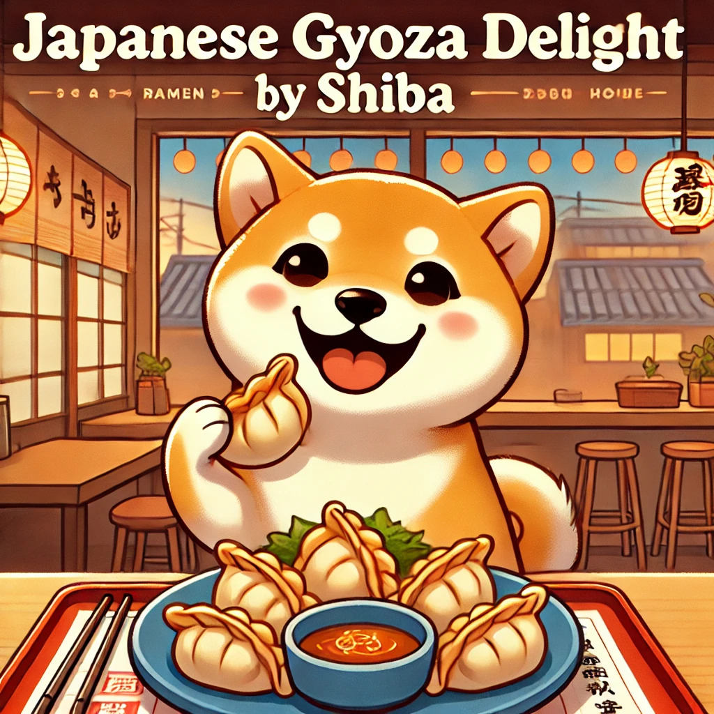 Japanese Gyoza Delight by Shiba | The Rich Shiba Inu